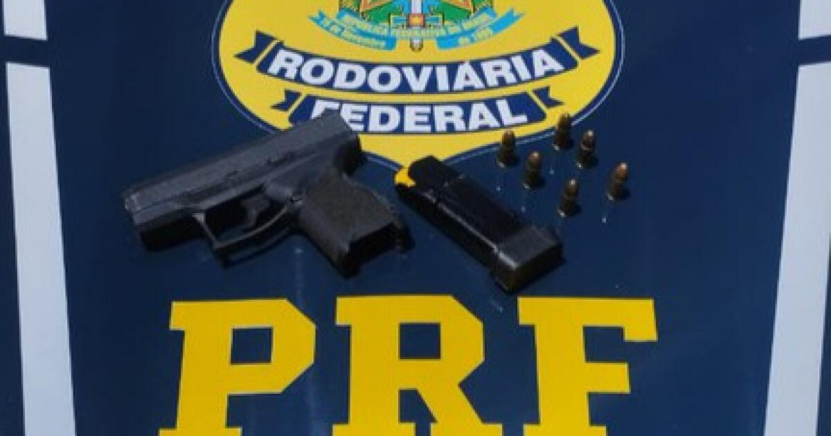 PRF apreende pistola 9mm e munições com homem caminhando pela BR-381 | Plox